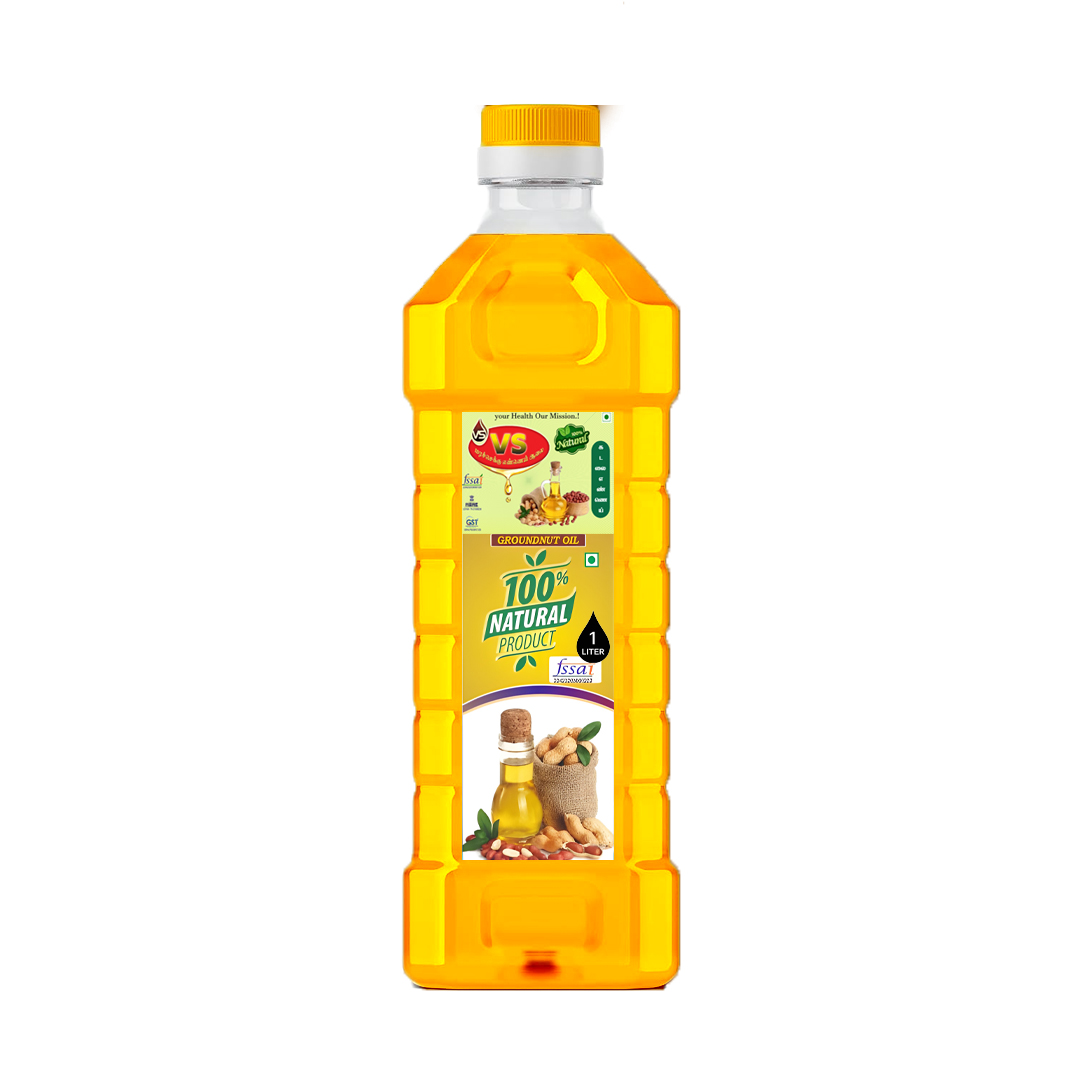 VS Wooden Pressed Groundnut Oil 1 Liter – VS OilMill